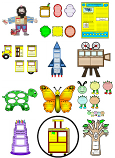 Vacation Suitcase Book Report Projects For Main Characters: templates ...