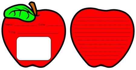 Unique Apple Writing Templates: Fun Back to School Printable Worksheets