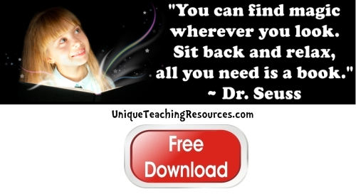 Free Dr Seuss Reading Quote Bulletin Board Display Banner: 5 page ...