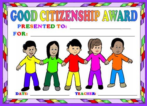 Good Citizenship Certificate
