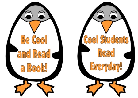 Penguin Reading Bulletin Board Displays for Winter